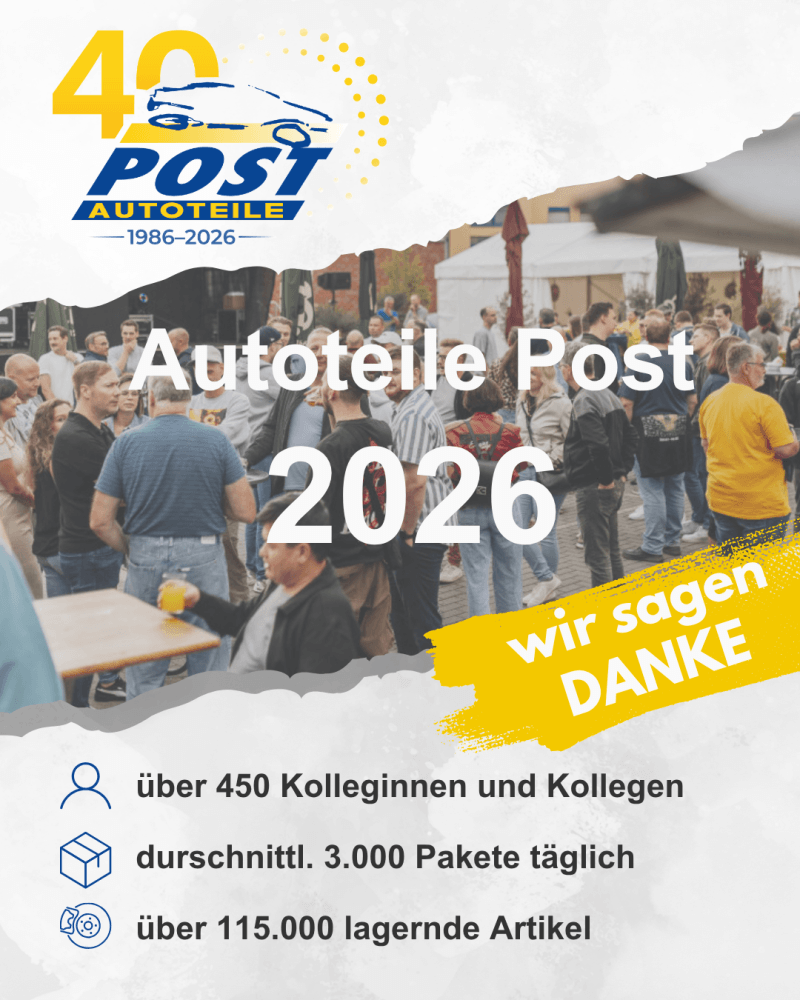 Autoteile Post wird 40 Jahre - Autoteile Post AG